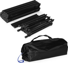 Skládací turistický stůl Gill 120 cm černý