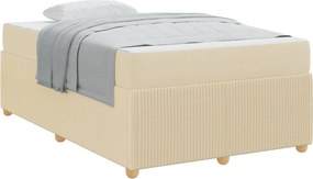 Rám postele Krémová 120 x 190 cm textil 3398371