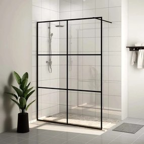 vidaXL Sprchová zástěna walk-in 140 x 195 cm čiré ESG sklo [151027] Barva: Černá