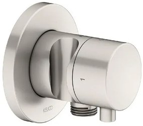 Keuco IXMO - Uzavírací a přepínací ventil pod omítku, 2 výstupy, s připojením a držákem sprchy, kartáčovaný nikl 59557051201