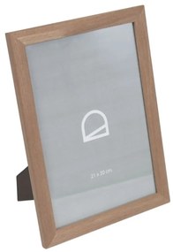 OnaDnes -20% Tmavý dřevěný fotorámeček Kave Home Nazira 34 x 25 cm