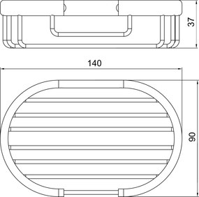 Novaservis - Mýdlenka Metalia Drátěný program chrom, 6048,0