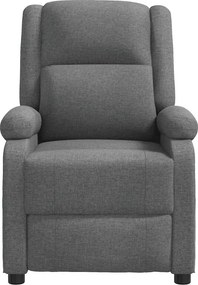 Masážní křeslo tmavě šedé textil 340937