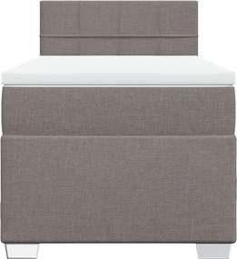 Box spring postel s matrací taupe 80x200 cm textil 3285719