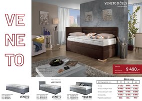 Postel boxspring premium VENETO výroba na zakázku, český výrobek