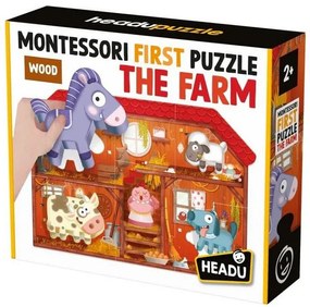 Headu Montessori Moje první puzzle - Farma EN