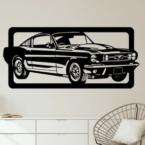 Živá Zeď Samolepka na zeď Ford Mustang Barva: černá