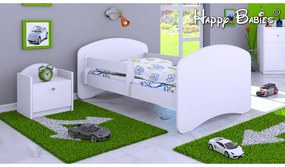 Dětská postel bez obrázku 180 x 90 cm bílá