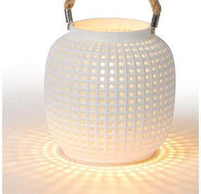 Lucide 13525/01/31 stolní lampa Safiya, bílá, E14, 16,4cm