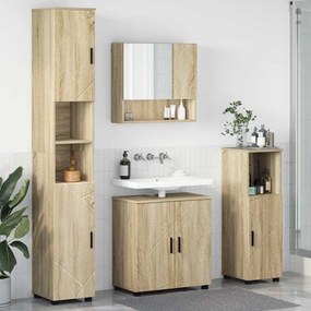 Sada koupelnového nábytku 4 ks Sonoma dub 61 x 35 x 64 cm 3392965