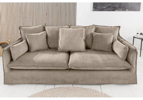 Massive home | Pohovka HEAVEN 200cm 3místná pružinová s odnímatelným potahem, šedozelená