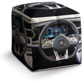 Sablio Taburet Cube AMG interiér: 40x40x40 cm