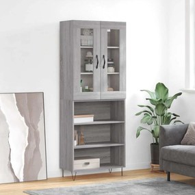 vidaXL Skříň highboard 69,5 x 34 x 180 cm kompozitní dřevo [3198759] Barva: Bílá