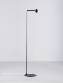 LED černá stojací lampa Sfera