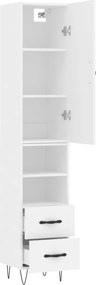 Skříň highboard bílá 34,5 x 34 x 180 cm kompozitní dřevo 3198945