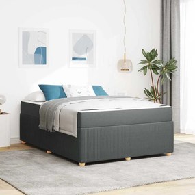 Rám postele Tmavě šedá 140 x 200 cm textil 3398393