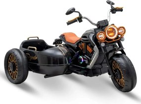 Dětská elektrická motorka SideCar Baby Mix černá