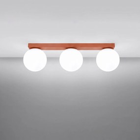 Sollux Lighting Stropní svítidlo YOLI 3 okrově červené