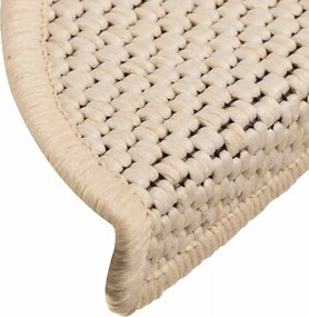 Samolepicí rohože na schody Sisal-Look 30 ks 56x17x3 cm Berber 3365869
