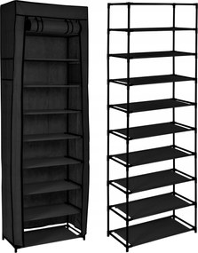 Skládací Textilní Botanický Botník , Stojane S Polici, Organizér Skříň , Černá