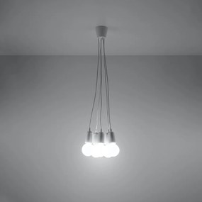 Sollux Lighting Závěsné svítidlo DIEGO 5 bílé