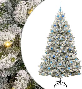 Umělý vánoční stromeček 210 cm 300 LED Teplá bílá PVC a ocel 3395764