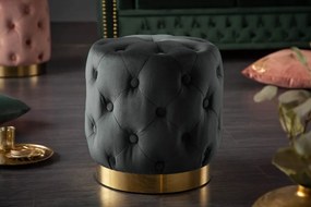 Designová taburetka Rococo 37 cm černá