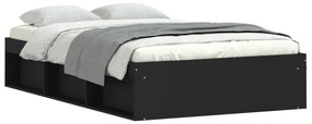 vidaXL Rám postele černý 120 x 190 cm Small Double