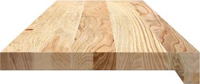 Nášlapy na schody 20 ks neošetřené 90x25x2 cm masivní dub 3282943