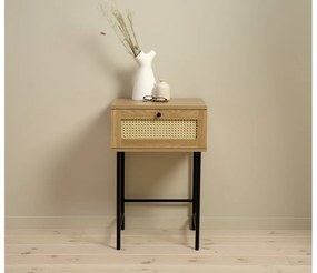 Designový odkládací stolek Lakshmana 45 cm přírodní dub