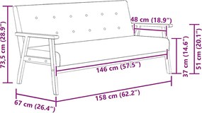 vidaXL Marketos Sedací souprava 2 ks černá umělá kůže