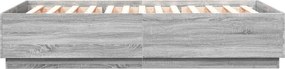 Rám postele s LED osvětlením šedý sonoma 120 x 200 cm kompozit 3209623