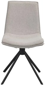 Rowico Otočná židle LOWELL šedý textil 120201