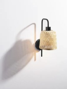 LED přírodní-černé nástěnné svítidlo Intra