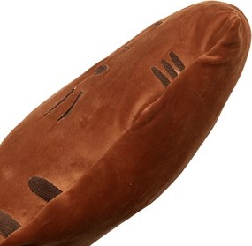 Rezavý dekorativní polštář ve tvaru kočičky Cat Rusty - 40*5*28 cm
