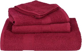 Ručníky FROGN 4 ks bordó 100x150 cm 360 g/m² 136741