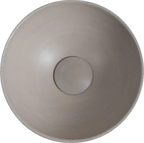 Sapho Sapho, MINOR betonové umyvadlo na desku, průměr 26cm, písková, MR26014
