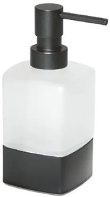 Sapho Gedy Koupelnové doplňky - Dávkovač mýdla Lounge na postavení, bílá/černá mat 545514