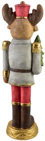 Vánoční figurka Santa Lila 70 cm hnědá/červená