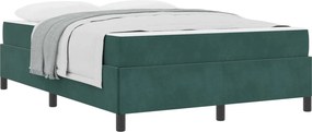 Rám postele Tmavě zelená 140 x 190 cm textil 3399063