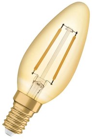 LED žárovka E14 1,5 W VINTAGE 1906 CLASSIC B, teplá bílá