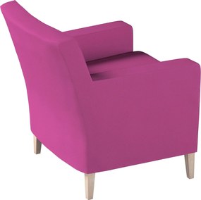 Potah na křeslo IKEA Karlstad barva růžová látka pletený vzor