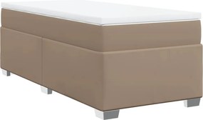 Box spring postel s matrací cappuccino 90x200 cm umělá kůže 3285196