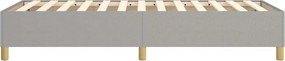 Rám postele s boxspringem světle šedý 90 x 200 cm textil 3120929