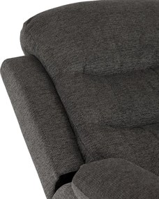 Relaxační polohovací TV křeslo GLEN II — látka, šedá