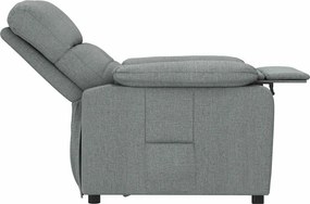 Polohovací křeslo tmavě šedé textil 289663