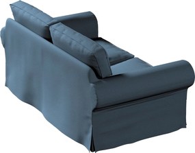 Potah na pohovku IKEA  Ektorp 2-místná, nerozkládací barva modrá látka pletený vzor