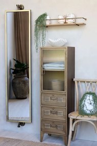 Mosazné antik otočné nástěnné zrcadlo Marry - 40*13*190 cm