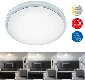 Brilo - LED Stmívatelné stropní svítidlo STARRY SKY LED/18W/230V 3000-6500K + DO