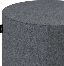 Sedák Barrel- válec pevný barva šedá látka pletený vzor